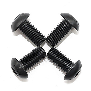 FullerKreg M5-0.8 x 16mm ISO 7380 Hex Drive Class 10.9 Black Oxide Finish Alloy Steel Button Socket Cap Screw (Pkg of 50)