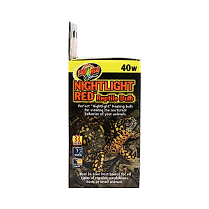 Zoo Med Nightlight Red Reptile Bulb, 40 Watts