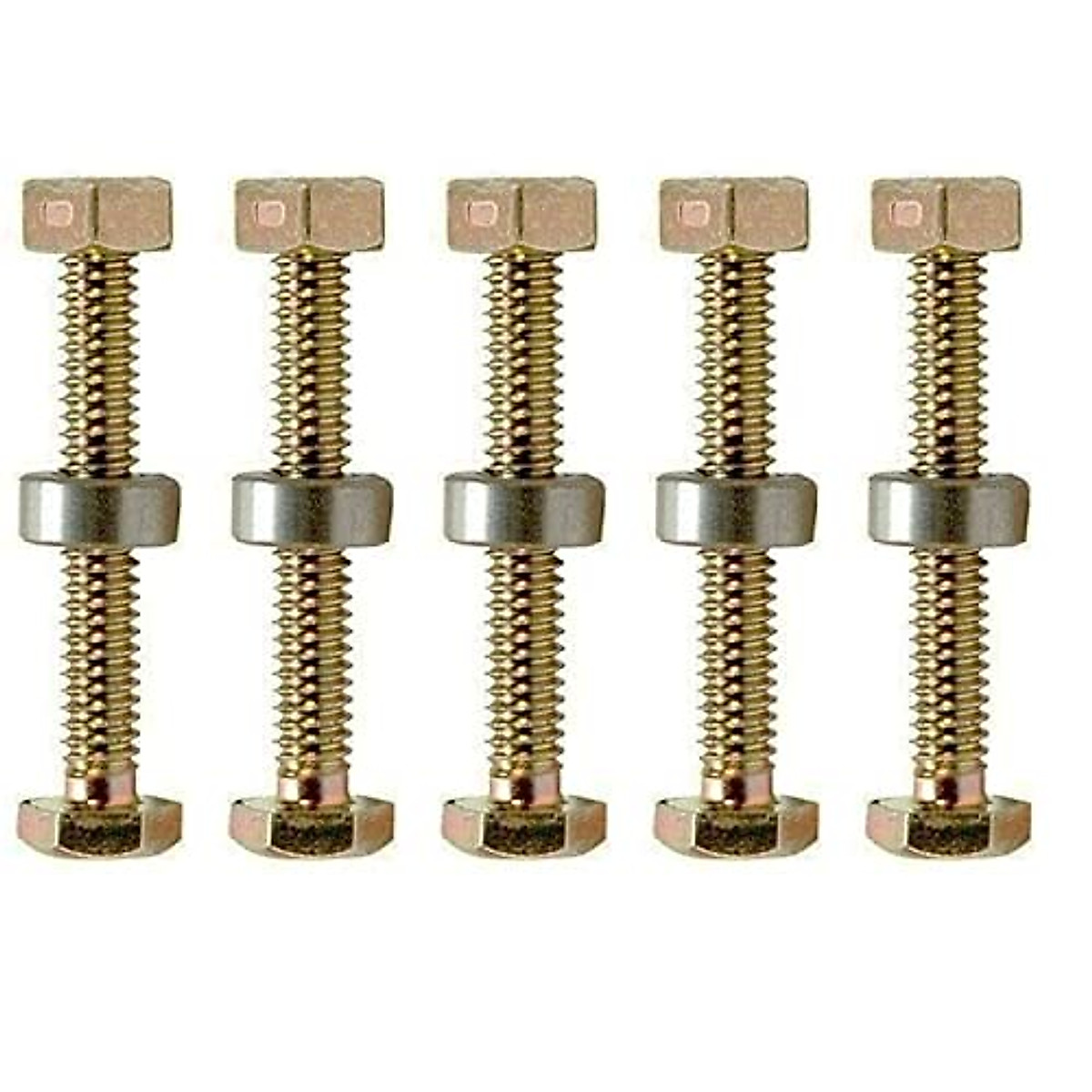 (5/Pack) 1501216MA 1501216 Snow Throwers Shear Pins Nuts and Spacers Compatible with AYP Craftsman 722130 9524Ma 3943Ma