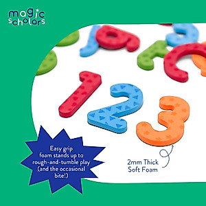 Magic Scholars ABC Magnetic Letters for Toddlers (3+ Years) 130 Pcs Alphabet Magnets and Magnetic Numbers Gift Set, Large Letter Magnets for Fridge, ABC Magnets Educational Toy