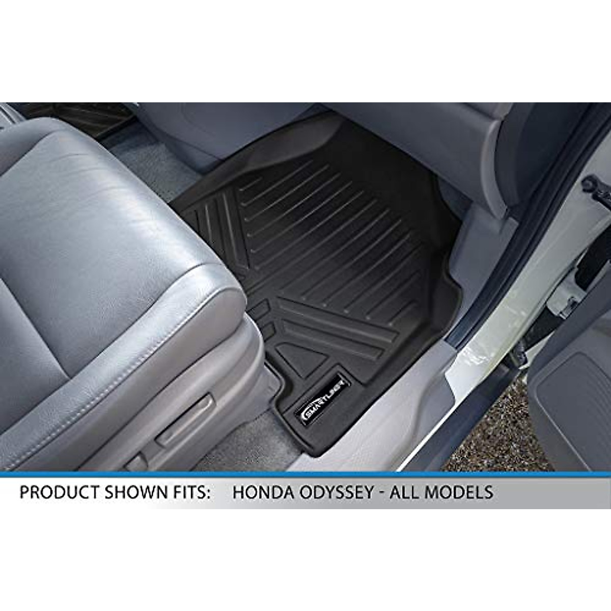 MAX LINER Custom Fit Floor Mats 3 Row Liner Set Black A0103/B0103 for 2011-2017 Honda Odyssey