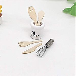 SXFSE Dollhouse Decoration Accessories, 1:12 Dollhouse Miniature Scene Model Breakfast Bread Machine Set