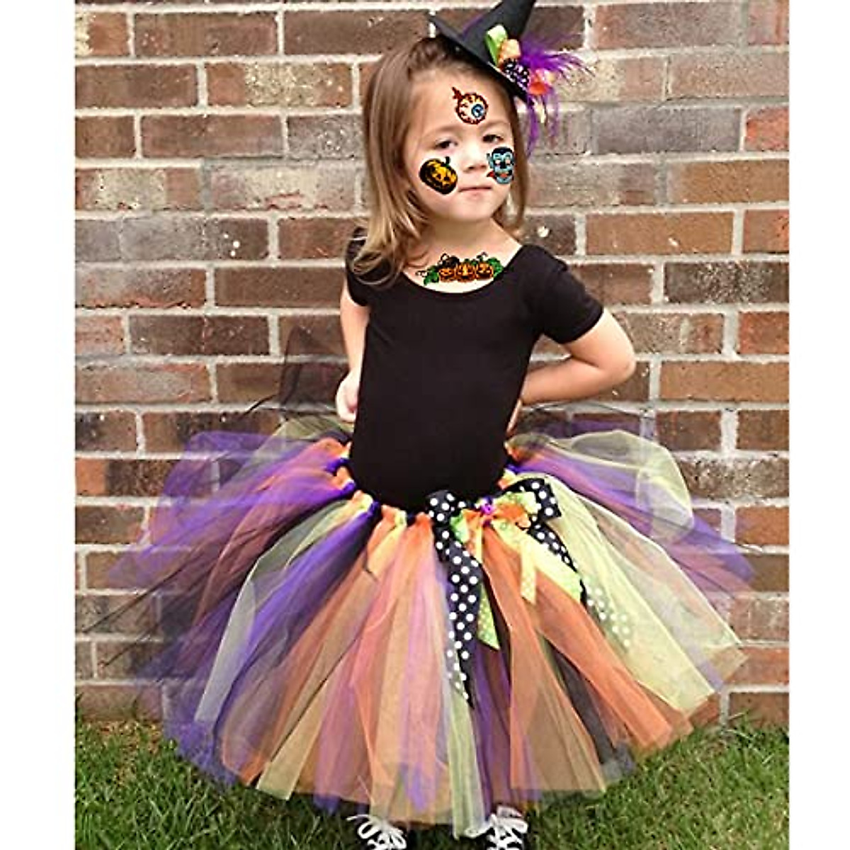 Ooopsiun Halloween Temporary Tattoos for Kids - 100 styles Scary Halloween Tattoos Stickers Party Favors Decorations for Boys Gilrs