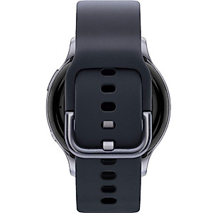 SAMSUNG Galaxy Watch Active2 (Silicon Strap + Aluminum Bezel) Bluetooth - International Heart Rate Monitor (Aqua Black, R830-40mm)