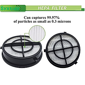 2Pack 16871 16881 Filters for Bissell Pet Hair Eraser Febreze Upright Vacuum Cleaners Replacements Model 1650 Series, 1650A, 1650C, Part 1608861, 1608860