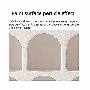 AXFCBDF Wall Mounted Square Floating Shelves, Versatile Desk Shelf Organizer, Open Foyer Decor Wall Shelving, for Living Room, Bedroom, Office(White), 58*18*56cm