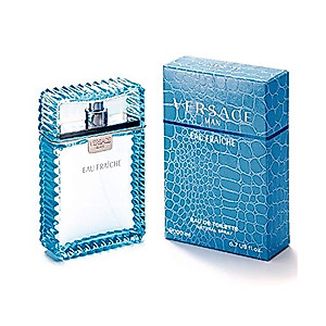 Versace Eau Fraiche for Men Eau De Toilette Spray, 6.8 Ounce, Muti-color