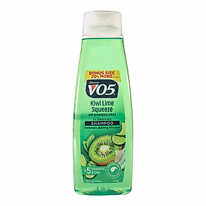 Alberto VO5 Kiwi Lime Squeeze Clarifying Shampoo - Moisturizing Shampoo with Clarifying Formula - 5 Vitamins and Oils - Fruity Kiwi Fragrance - 15 oz