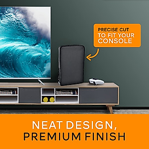 PS5 Cover Protection Against Scratches and Dust, Compatible with Regular and Digital PS5 Console, Black - Bangcheer