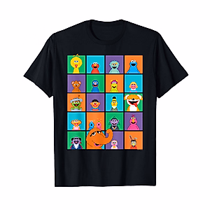 Sesame Street Character Squares T-Shirt