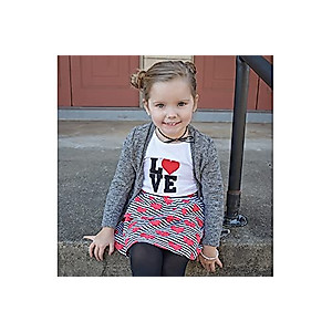 Unique Baby Girls LOVE Embroidery Valentine's Day Outfit (10)