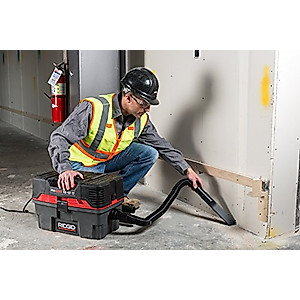 RIDGID 50318 4500RV ProPack Wet Dry Vac, 4.5-Gallon Portable Wet Dry Vacuum with Toolbox Design, 5.0 Peak HP Motor, Expandable Pro Hose, Blower Port Red
