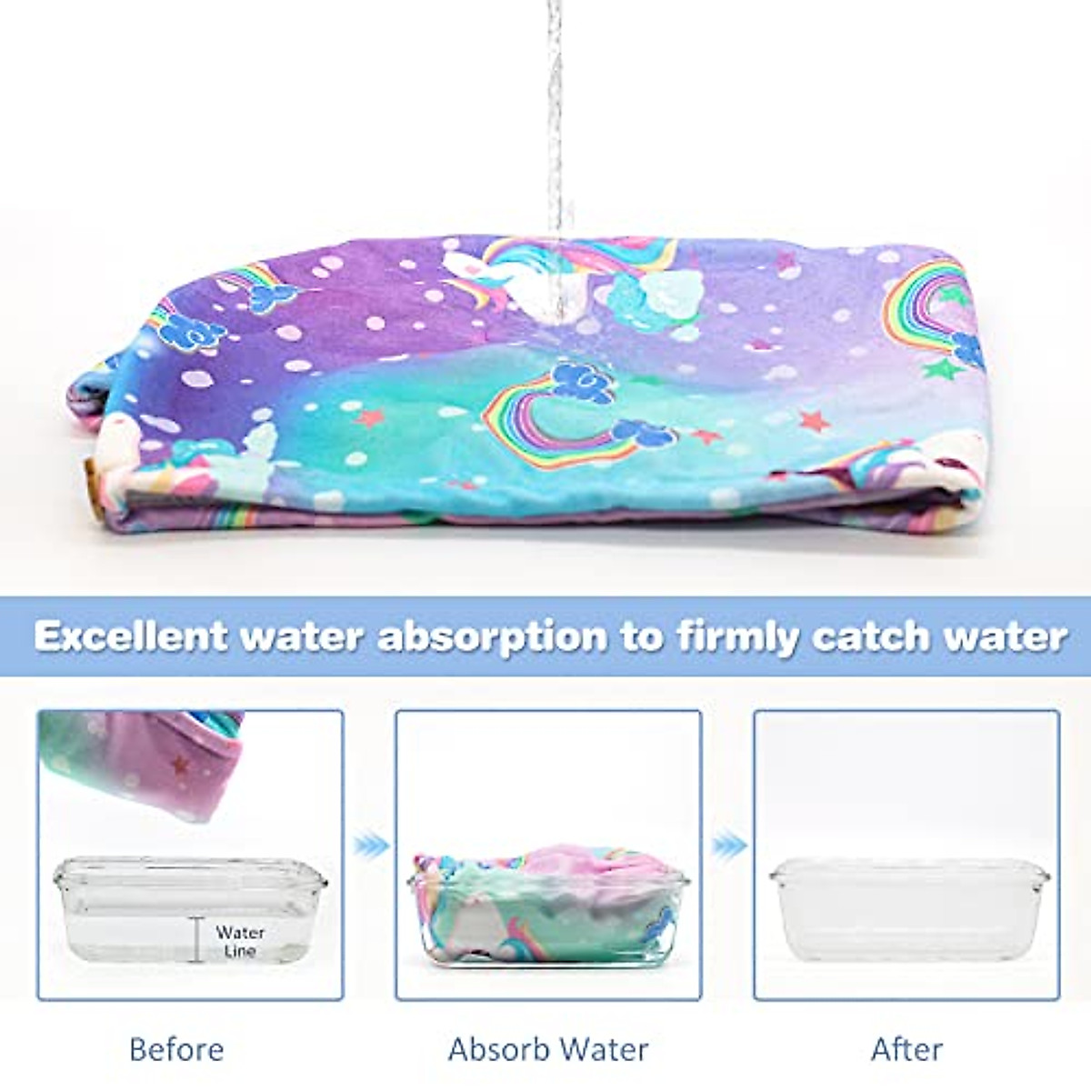 CBLBXYB 3 Pack Microfiber Hair Drying Towel, Super Absorbent Dry Hair Towel Instant Hair Dry Twisty Wrap with Button Anti Frizz Soft Bath Shower Cap Head Towel for Girls Women Ladies Kids