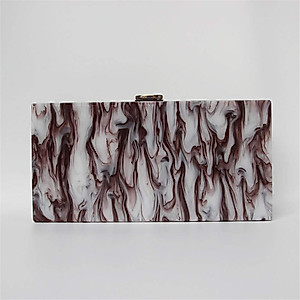 Trendy Wedding Bag Fashion Women Handbag Red Ink Acrylic Luxury Party Prom Evening Bag Woman Box Clutch Purse