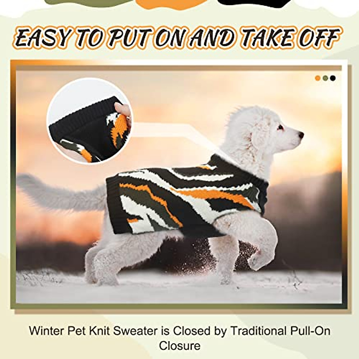 Dog Sweater Vest Turtleneck Dogs Knitted Sweatshirt, Warm Dog Knitwear Clothes Soft Winter Apparel for Girl Boy Dogs, Cozy Doggie Cold Weather Knit Shirt Vest Holiday Costumes (Small)