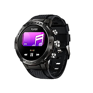 COSULAN Smart Watches for Men, Sport Fitness Watch with IPS Screen/Bluetooth Calling/Auto Heart Rate Monitor/Blood Pressure/SpO2/Sleep Monitor/Waterproof, Fashion SmartWatch（Black）