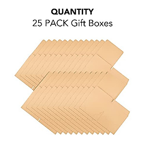 MESHA Brown Gift Box 8x8x4,Recycled Bridesmaid Proposal Boxes 25 Pack,Sturdy Kraft Gift Boxes with Lids for Mother's Day,Wedding,Graduation,Birthday,Holiday,Christmas