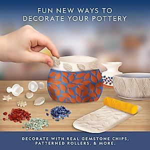 National Geographic Pottery Wheel Refill Kit - Air Dry Clay, Tools & Accessories for Kids