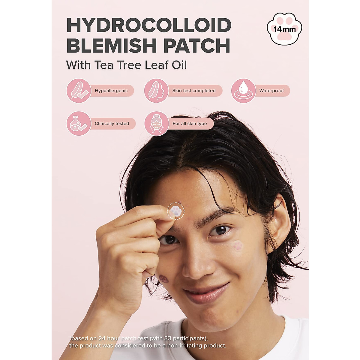 I DEW CARE Hydrocolloid Acne Pimple Patch - Timeout Blemish Happy Paws | Korean Cute Acne Patches | zit patches for face and skin, 36 Count (14mm), Facial Stickers, Absorbing with Tea Tree Leaf Oil