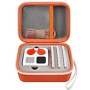 Travel Case Compatible with Yoto Mini – Kids Audio & Music Player, Holder Bag for Children’s Speaker Plays Audiobook Cards - Orange