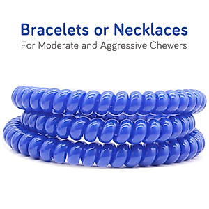 Xtra Tough (XT) Sensory Chew Necklaces for Sensory Kids - Durable Teething Necklace for Kids with Autism SDP ADHD - Chewlery for Aggressive Chewers (6 Pack)