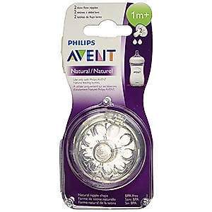 Philips Avent Natural Nipple Slow Flow - 6 Pack