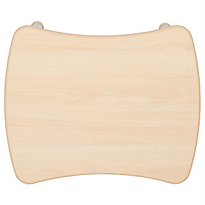 Flash Furniture 21.875"W x 26.625"L Rectangular Natural Plastic Height Adjustable Activity Table Set with 4 Chairs