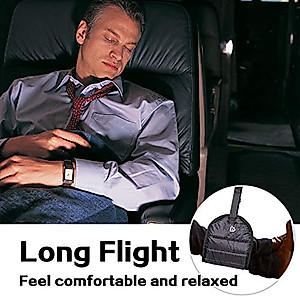 Foot Rest Airplane Travel Footrest - Flight Leg Hammock Hanger Sling to Prevent Back, Leg, Knee, Hip Pain & Stiffness - Portable Travel Accessories Adjustable Height for Plane, Train, Office