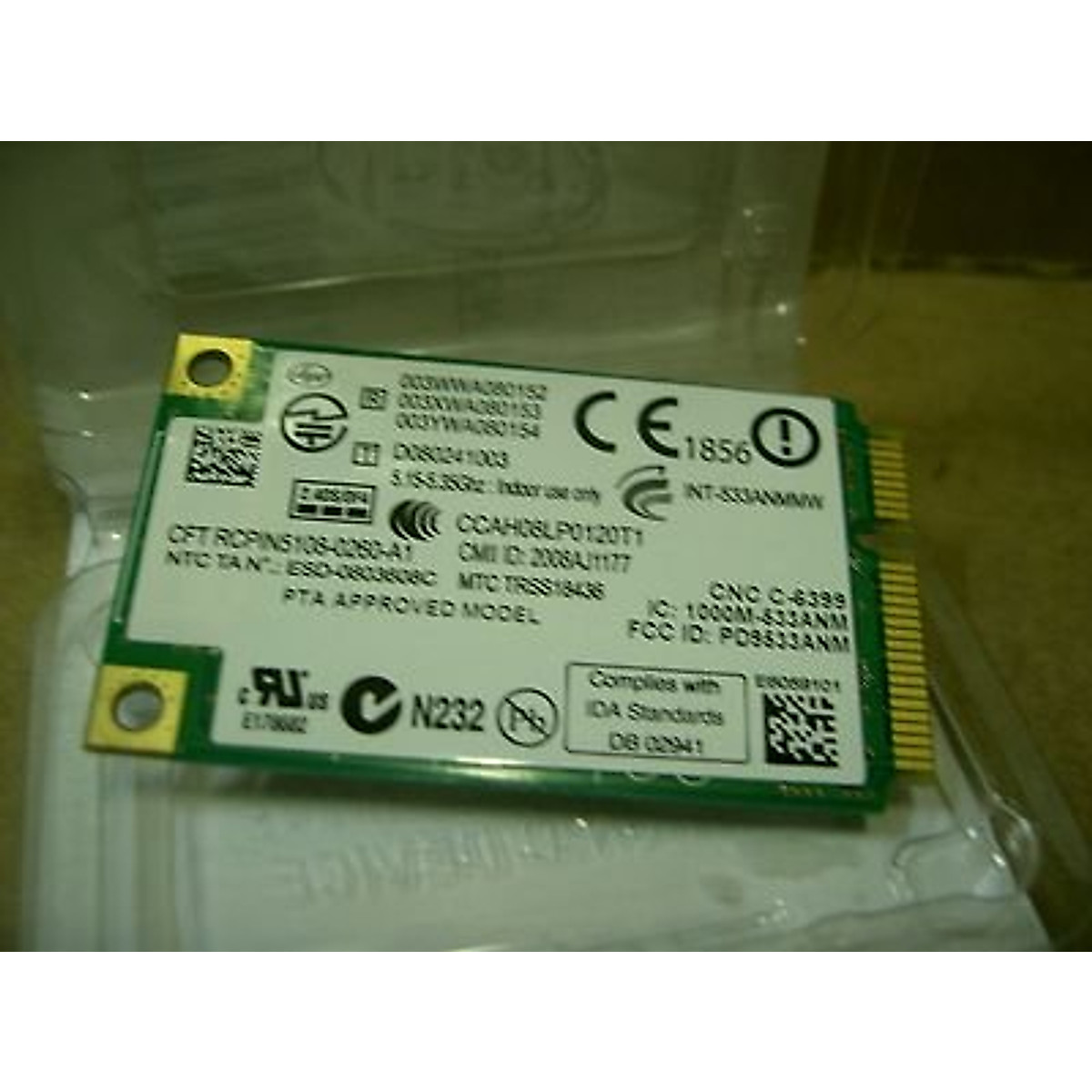 Intel PRO/540 802.11 agn Wireless PCI-E Card 533AN_MMW