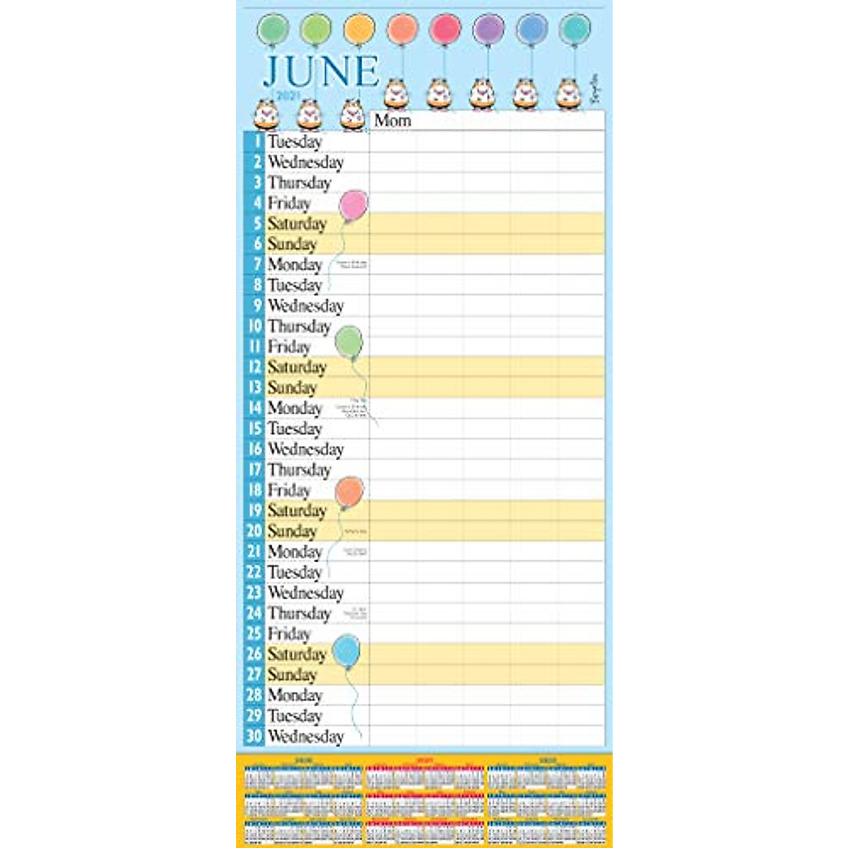 Mom's Family Wall Calendar 2021