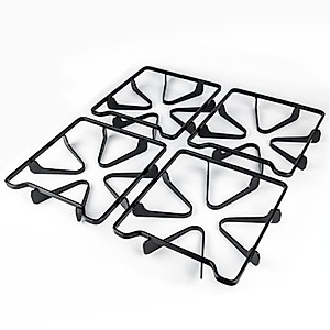 8053458 4 Pack of Gas Range Burner Cooking Grate for Compatible with Whirlpool WPW10268483 W10268483 8053580 AP6018155 PS11751457