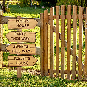 10PCS Winnie Arrow Signs for Baby Shower Decorations Double-Sided Signs for Birthday Supply