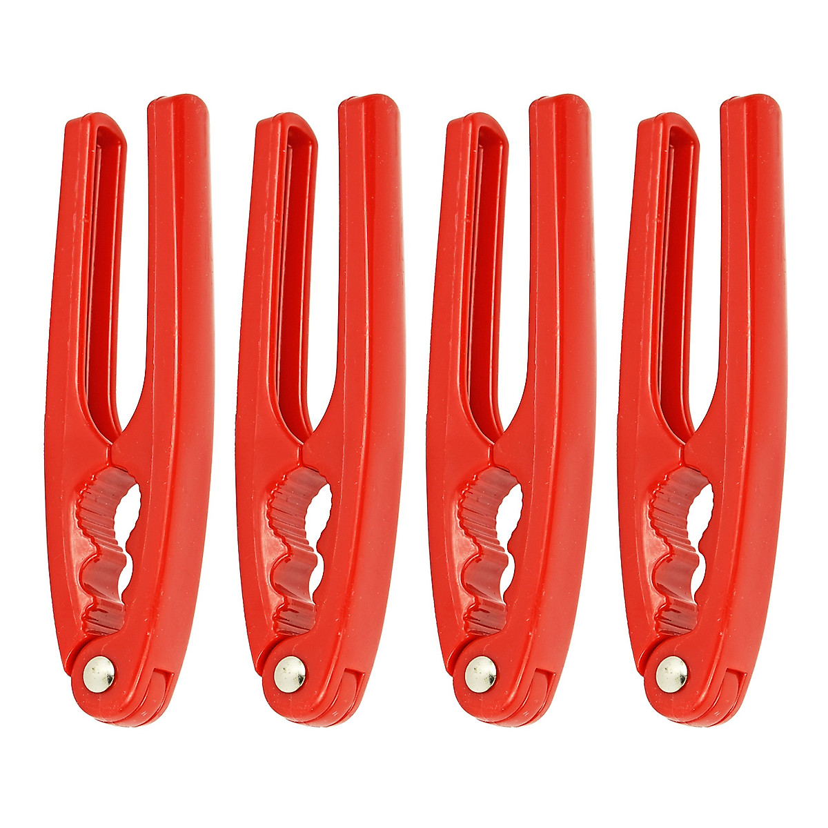 Set of 4 Red 6.5" Nutcrackers - Perfect for Lobsters, Crabs, and More - A Must-have for Seafood Get-togethers!