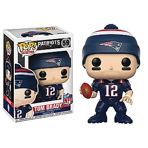 POP Football: Patriots - Tom Brady (Color Rush) Funko Vinyl Figure (Bundled with Compatible Box Protector Case)