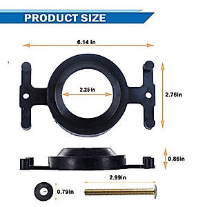 04-3817 Tank to Bowl Kit for Compatible with Eljer Toilet,Gasket Solid Brass Tank to Bowl Bolt Set