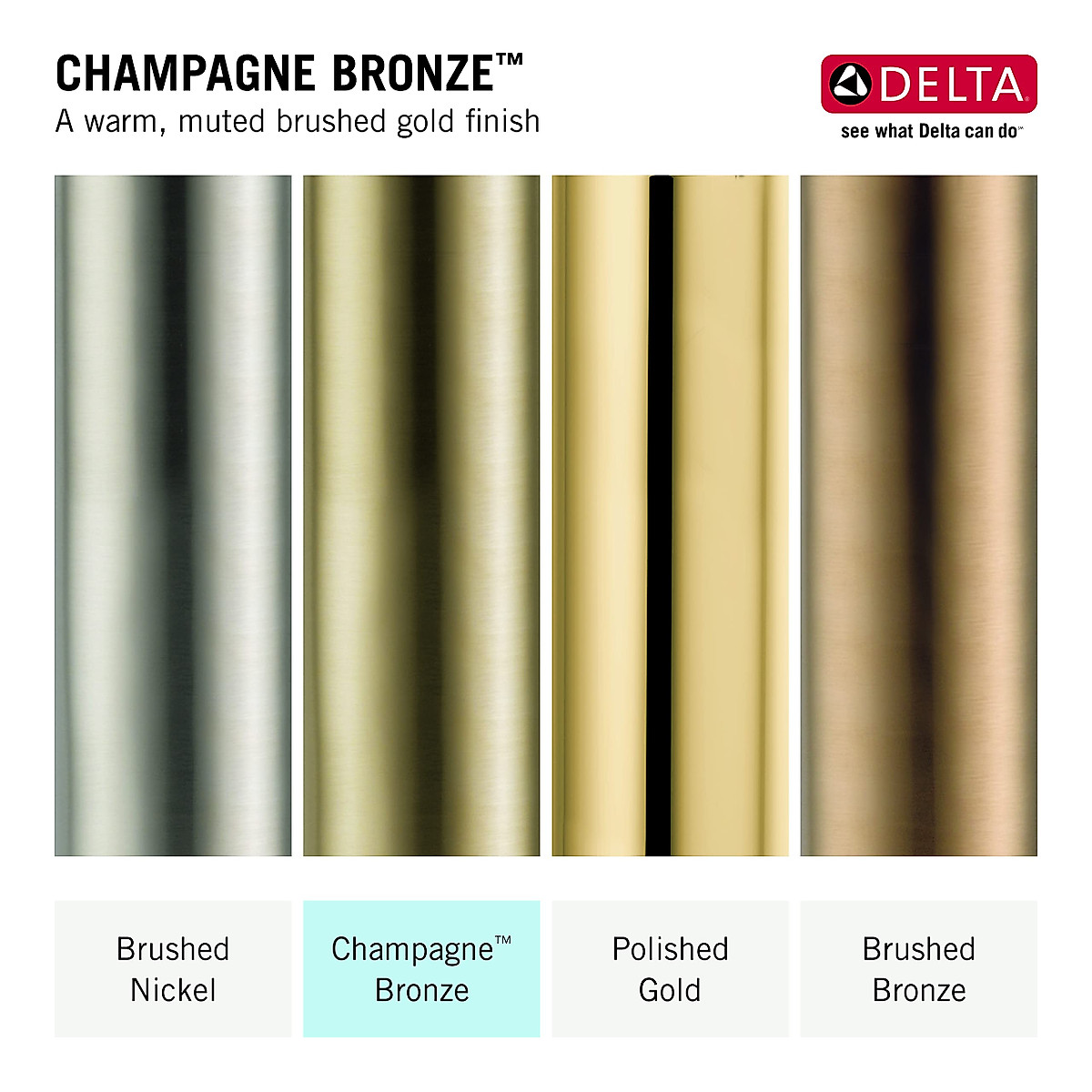 Delta Faucet Trinsic Gold Bar Faucet, Gold Bar Sink Faucet Single Hole, Wet Bar Faucets Single Hole, Prep Sink Faucet, Faucet for Bar Sink, Gold Kitchen Faucet, Champagne Bronze 1959LF-CZ