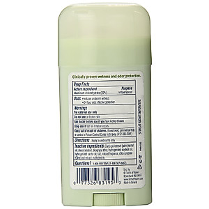 Tom's of Maine Women's Antiperspirant Stick Deodorant, Natural Powder, 2 Count