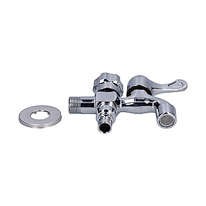 Double Use Tap Water Tap, G1/2 Male Thread Faucet Stainless Steel Double-Use Water Tap, Water Saving Faucet for Washing Machines Garden Irrigation Supplies
