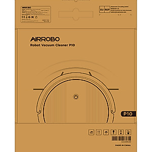 AIRROBO Robot Vacuum Cleaner, 2600Pa Strong Suction Power Robotic Vacuums, WiFi Connected, App Control, Works with Alexa and Google Home, Self Charging, Ideal for Hard Floor, Carpet, Pet Hair, P10