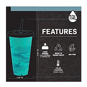 Color Changing Camo Tumbler and Straw Set