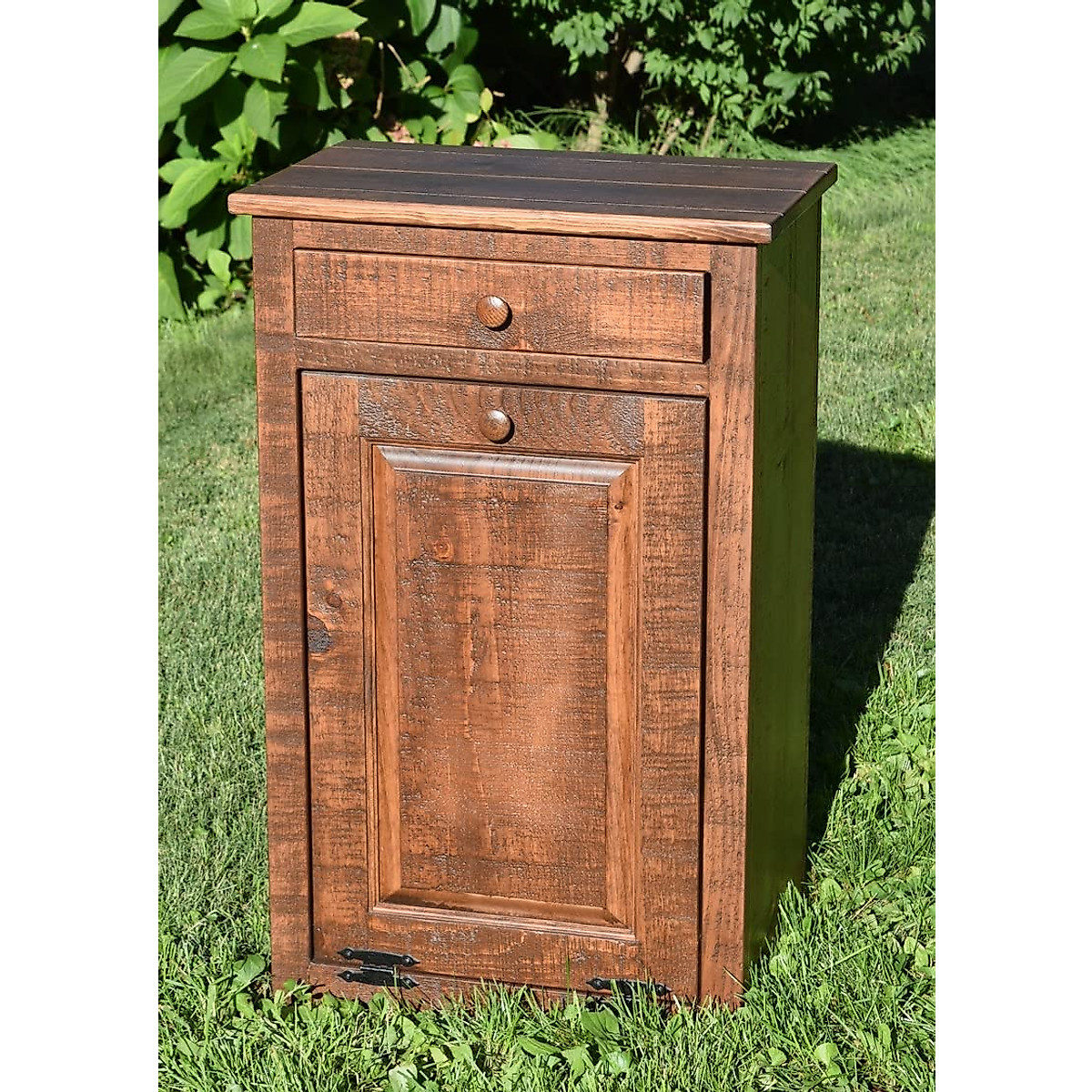 ZUMAHA Trash can | Rustic Special Walnut | Kitchen Trash can Cabinet
