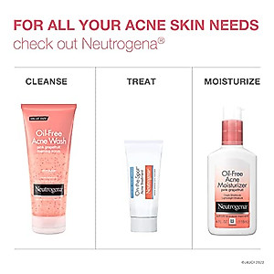 Neutrogena Oil Free Pink Grapefruit Acne Treatment Face Wash with Vitamin C, 2% Salicylic Acid, Gentle Foaming Facial Scrub to Treat & Prevent Breakouts, 6.7 Fl Oz, Pack of 3