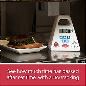 Cooper-Atkins FT24-0-3 Large Single Station Digital Kitchen Timer with Volume Control, 24 Hours Unit Range