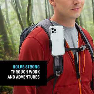 Nite Ize Squeeze Clippable Phone Holder - Cell Phone Accessories with Universal Design - Compatible with iPhones & Samsung Phones - Easy-to-Squeeze Clippable Phone Holder with 360 Rotating Clip