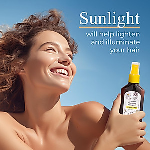 Camomila Intea Natural Blonde Highlights Hair Lightener - Spray with Chamomile Extract - 3.4 Oz