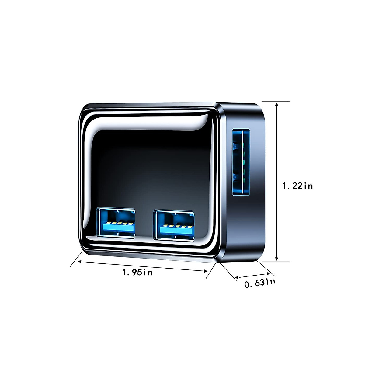 2021 2022 2023 Glove Box USB Hub for Tesla Model Y Model 3,3-in-1 Tesla USB Hub Glove Box Dash Cam Flash Drive Docking Station for Charging Data Transferring Games Music Model Y Model 3 Accessories