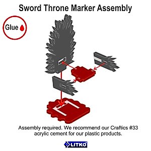 LITKO Token Upgrade Set Compatible with Ice & Fire Tabletop Miniatures Game, Multi-Color (56)