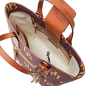 Dooney & Bourke Handbag, Monogram Brinley Shoulder Bag - Wine