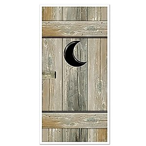 Outhouse Door Cover Party Accessory (1 count) (1/Pkg)