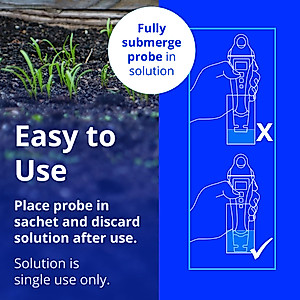 Bluelab pH 7.0 Calibration Solution Sachets - Ideal for pH pH Pens & pH Probes for Precise Meter & Probe Accuracy, 18 ml Each, for Hydroponics, Gardening, Growing Tents - 30 Sachet Box